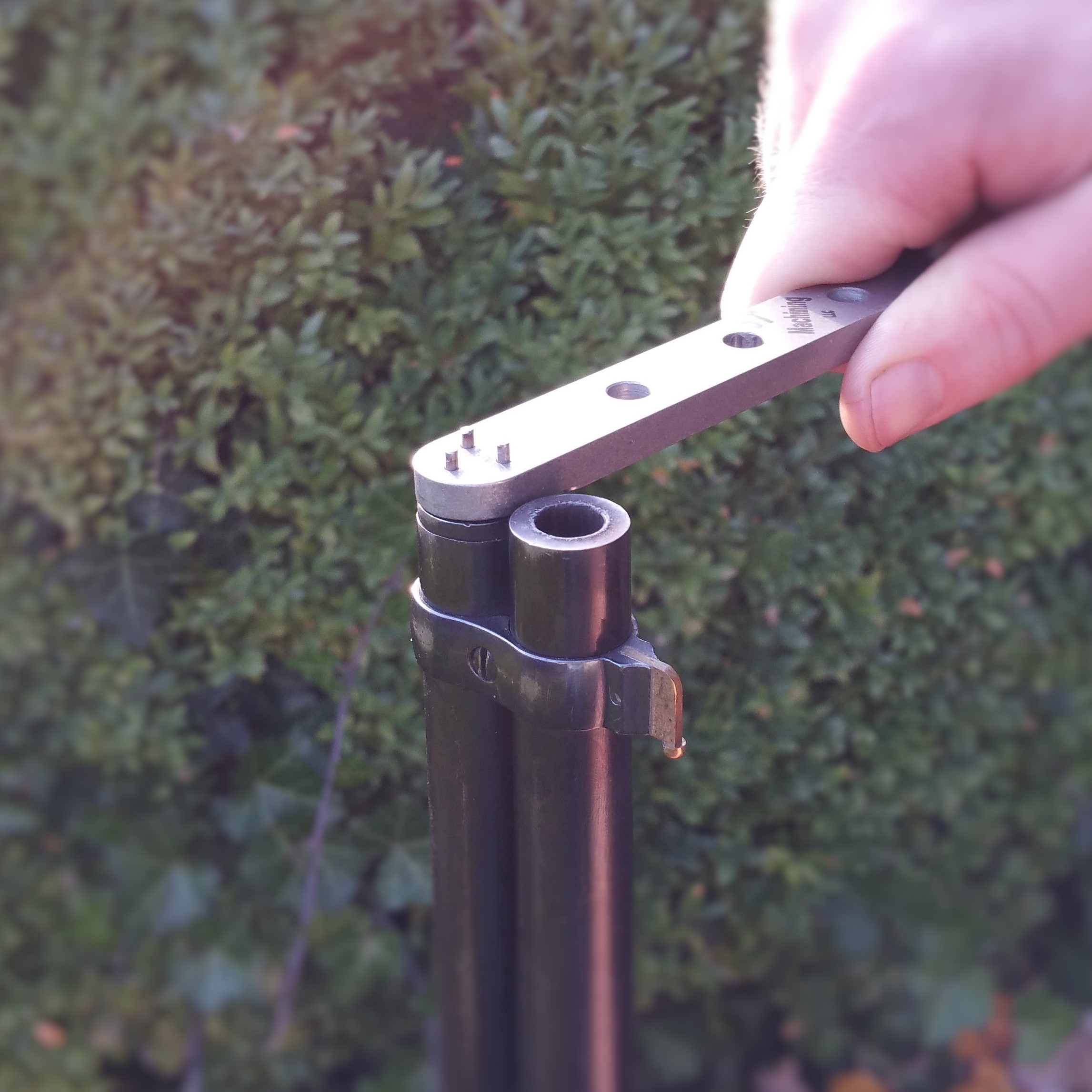 Slix Slot II magazine tube wrench and double barrel firing pin bushing tool
